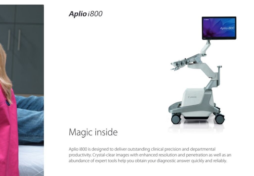 Canon i900 Series Premium Console Ultrasound Systems - Sono Solutions